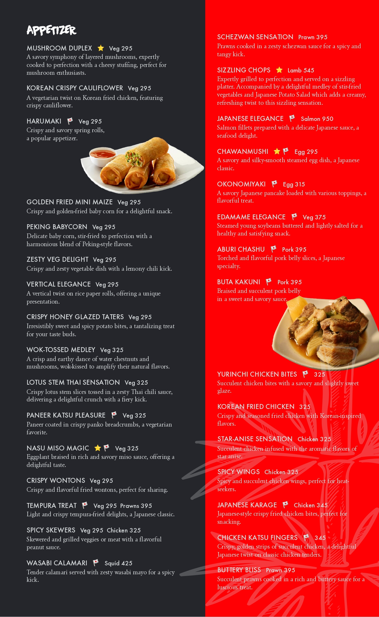 Shokudo Japanese and Pan Asian Restaurant : Menu