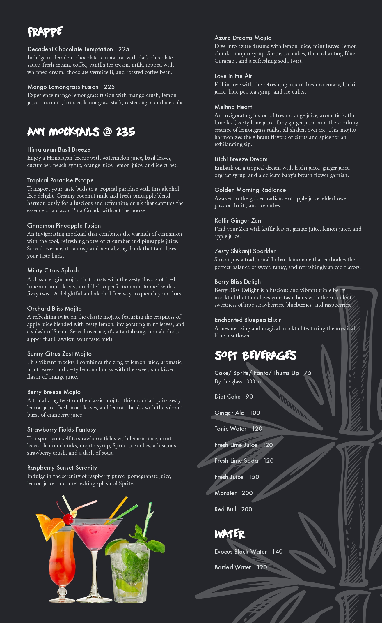 Shokudo Japanese and Pan Asian Restaurant : Menu